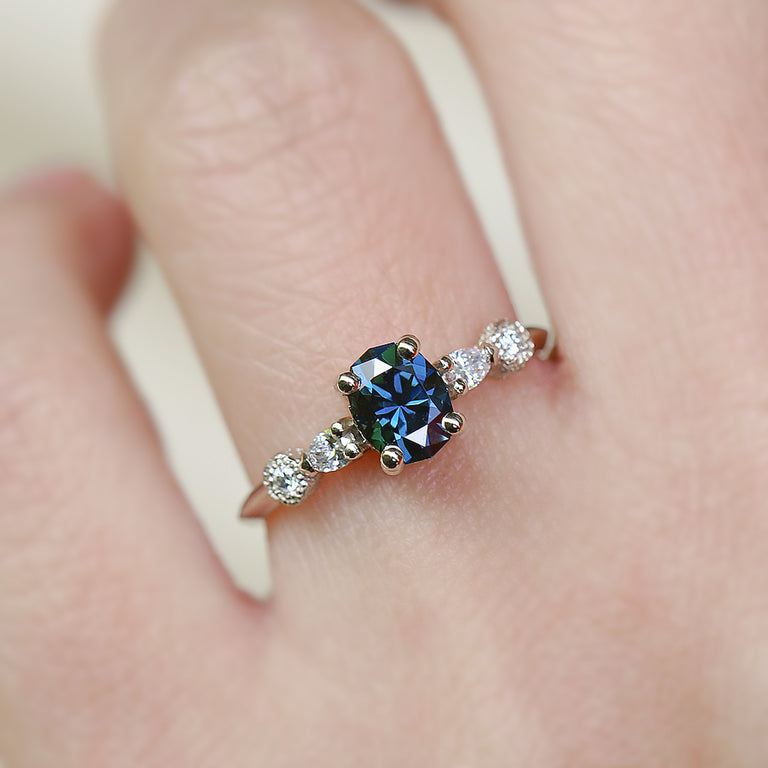 Astra sapphire ring - 1.13ct oval sapphire – James & Irisa